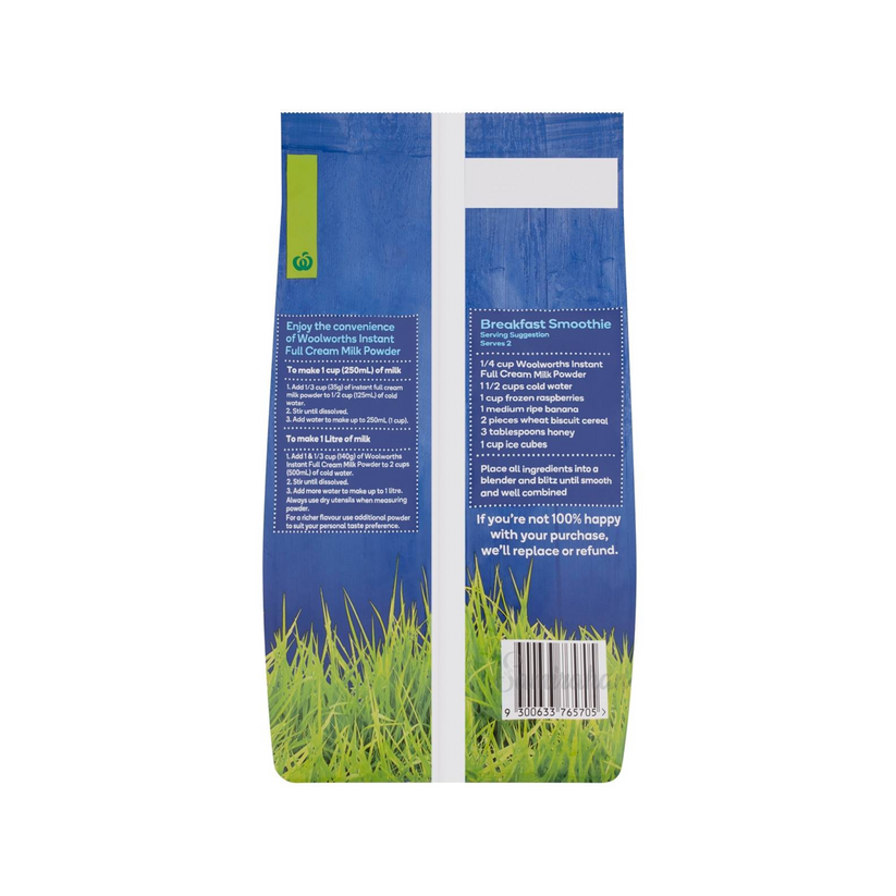 Woolies Australian Full Cream Milk Powder (Australia) 1kg – Samirahan BD