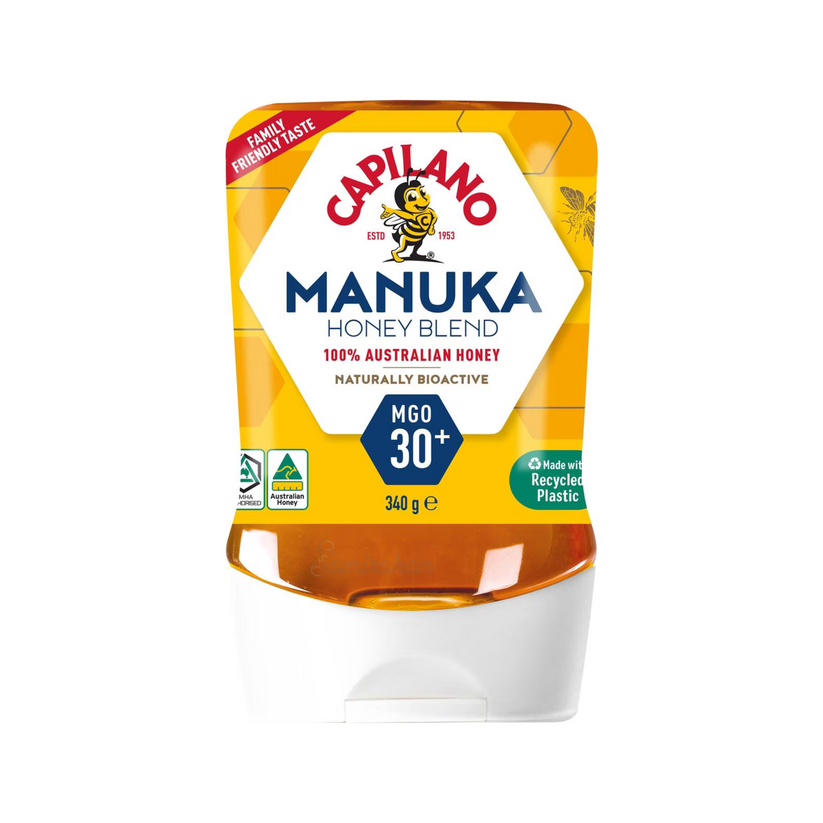 Capilano 100% Pure Australian Honey Active Manuka Mgo30+ Squeeze 340g ...
