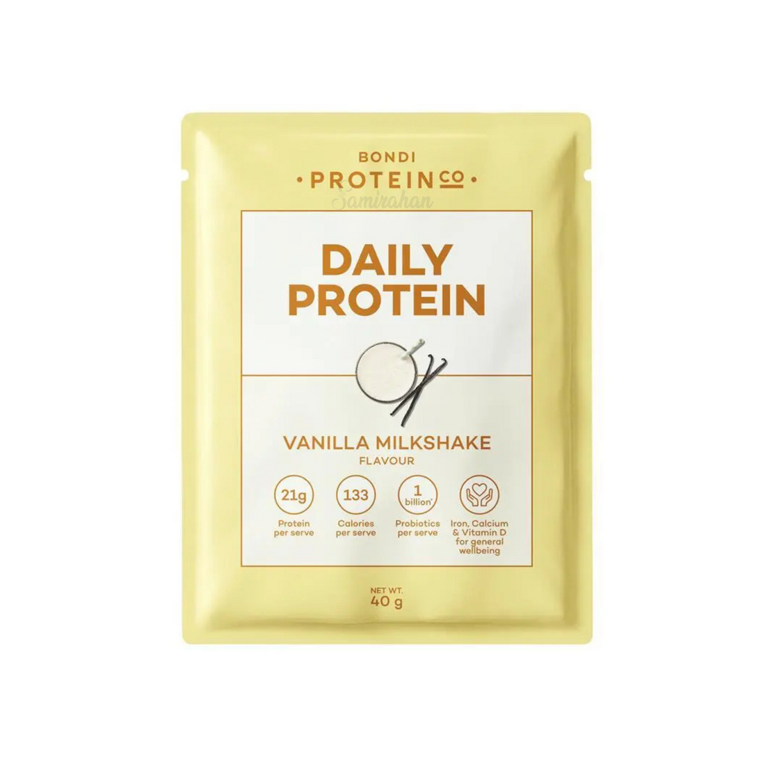 Bondi Protein Co Daily Protein Vanilla Milkshake Sachet (Australia)40g ...