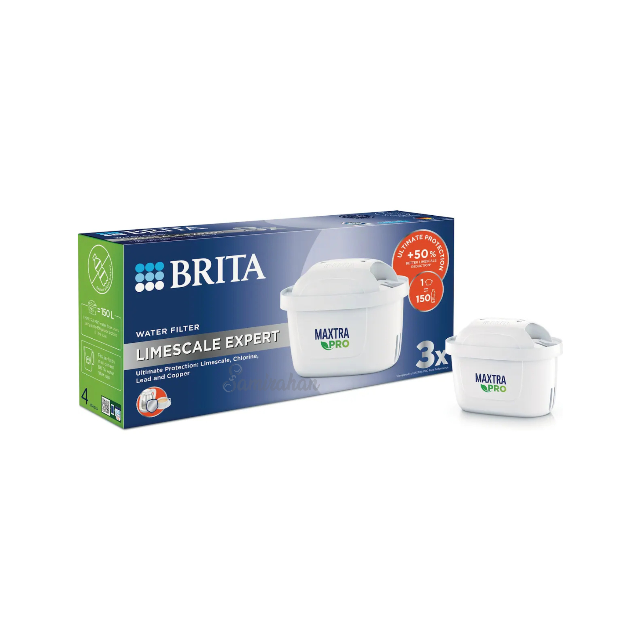 Brita Water Filter Cartridge Maxtra Pro Limescale Expert 3 Pack ...