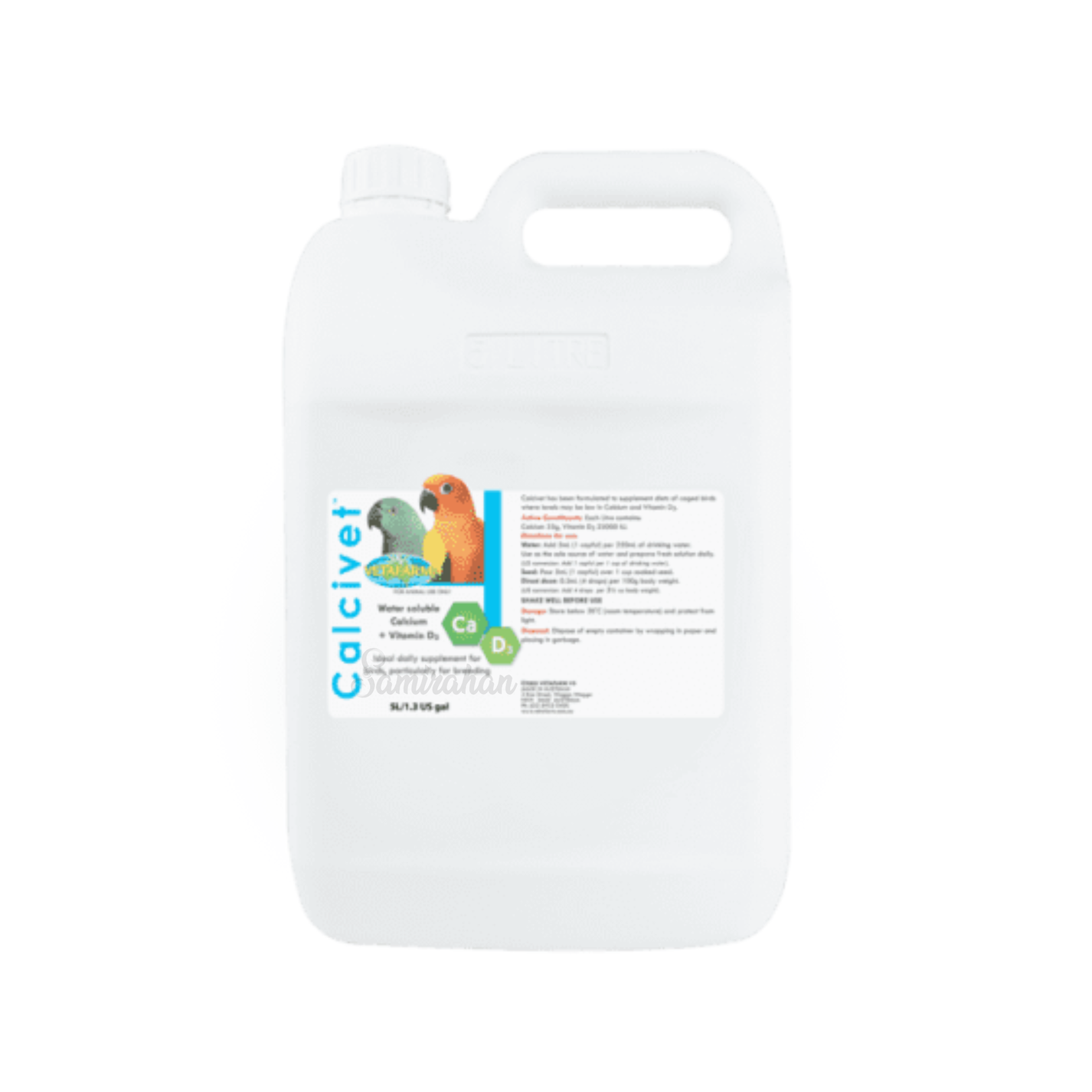 Vetafarm Calcivet Bird Calcium & Vitamin D3 Supplement 5L – Samirahan BD