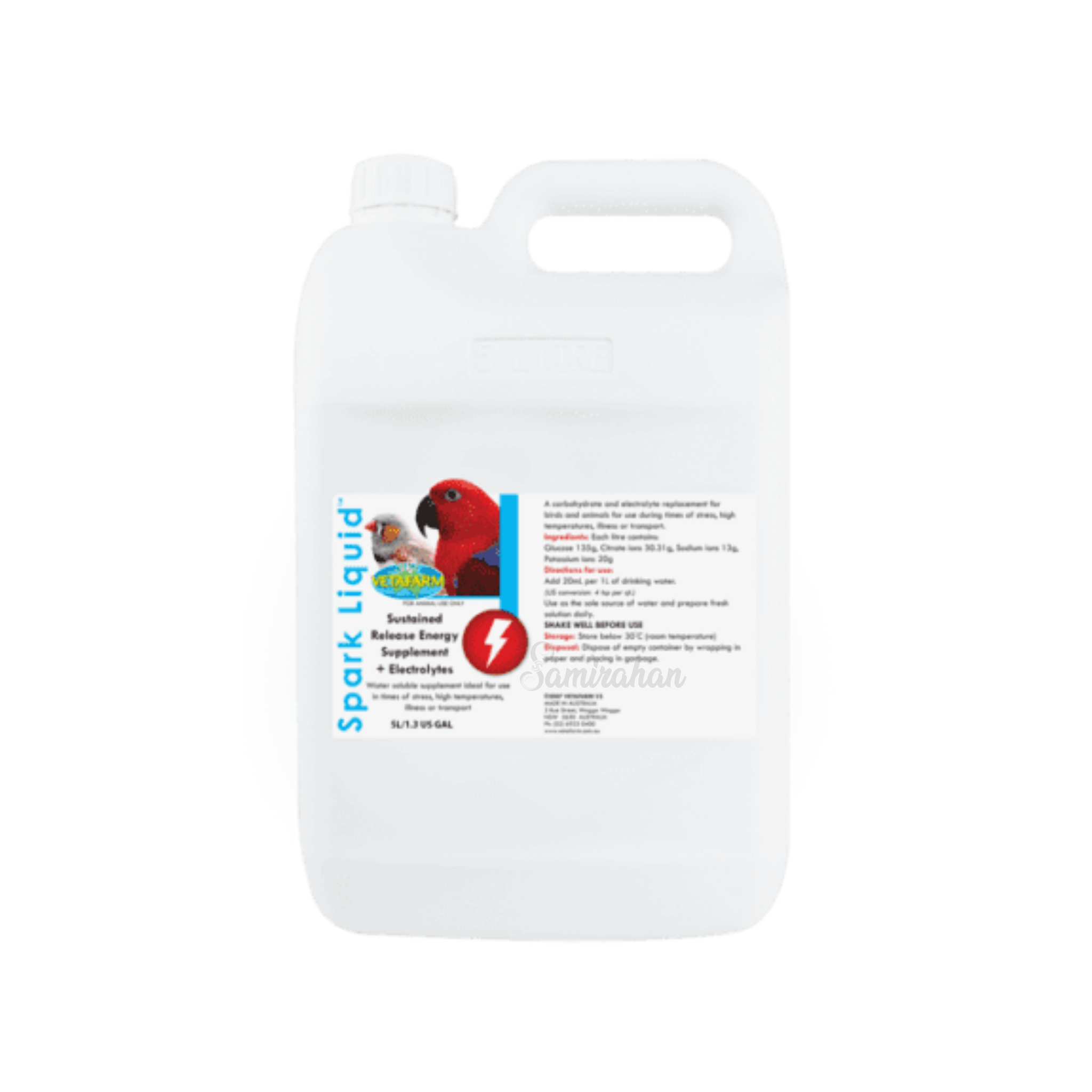 Vetafarm Spark Liquid Supplement for Birds (Australia) 5L – Samirahan BD