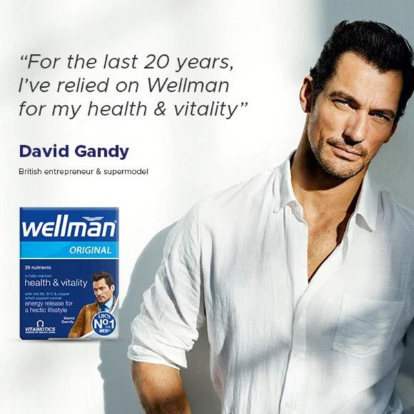 Vitabiotics Wellman Original Multivitamin Health Vitality for Men (UK ...